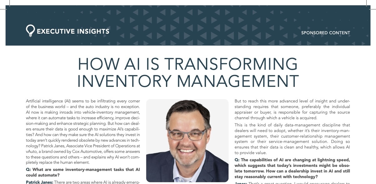 How AI is Transforming Inventory Management | vAuto